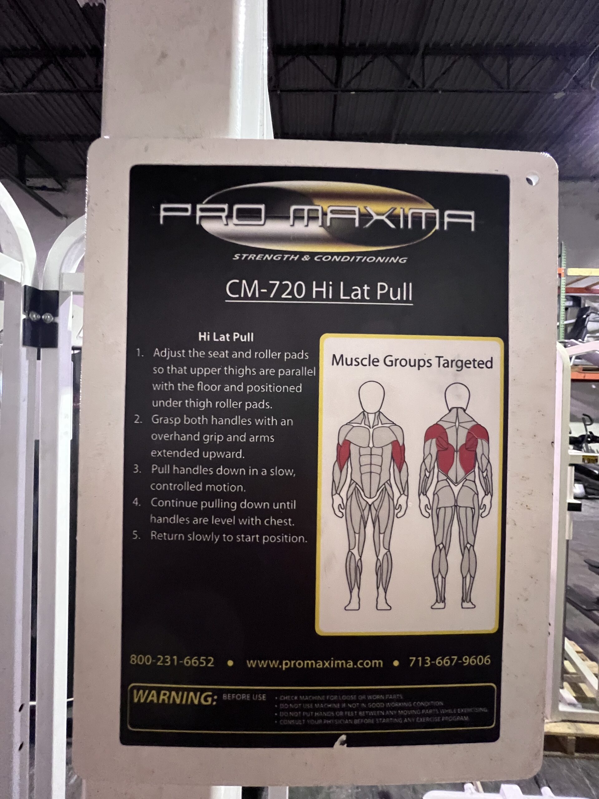 Pro Maxima Raptor Multi-Station Gym 3 Stations-CM-752 Hi Lat Pull, CM-730 Adjustable Cable ...